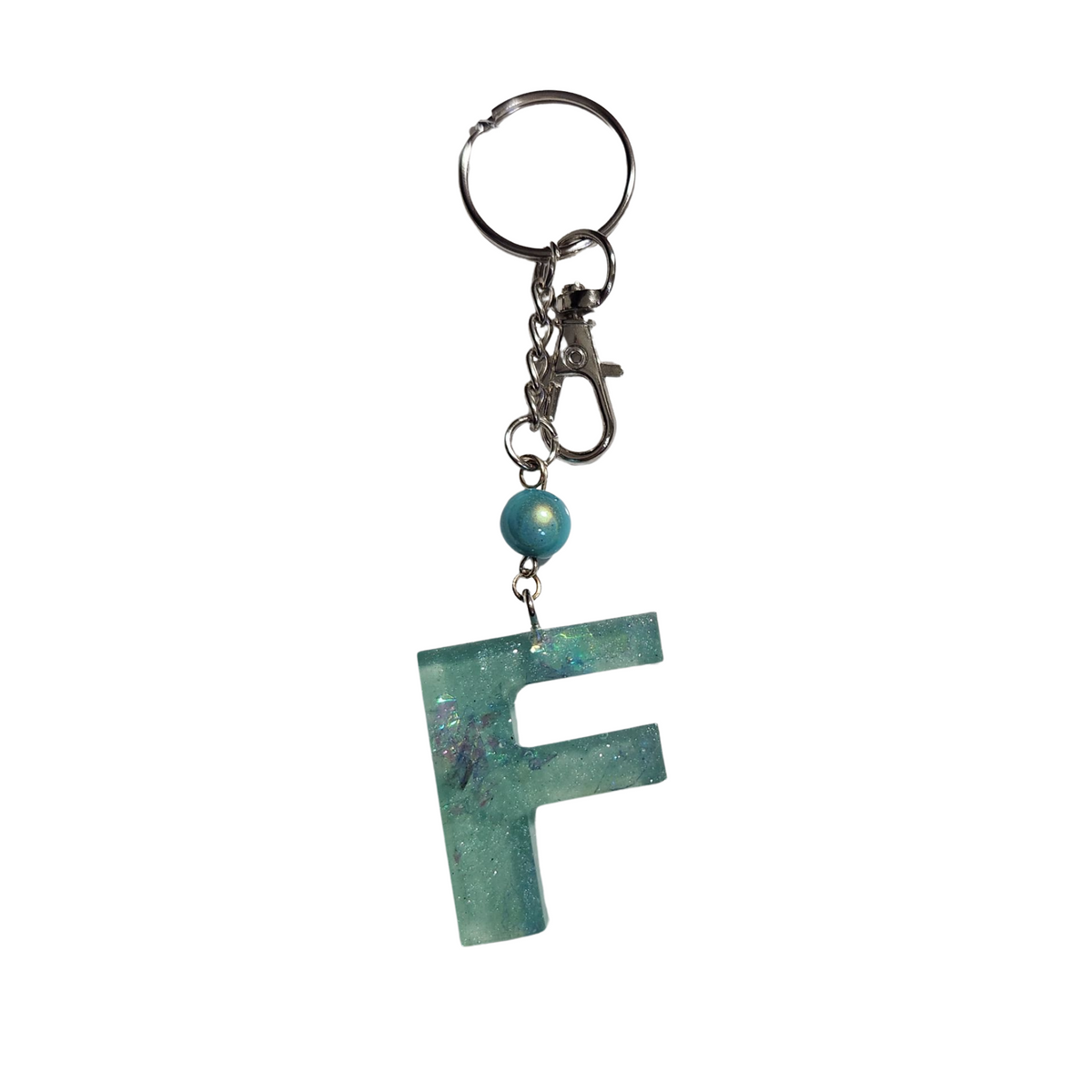 F keychain – Blue Bourbon Designs